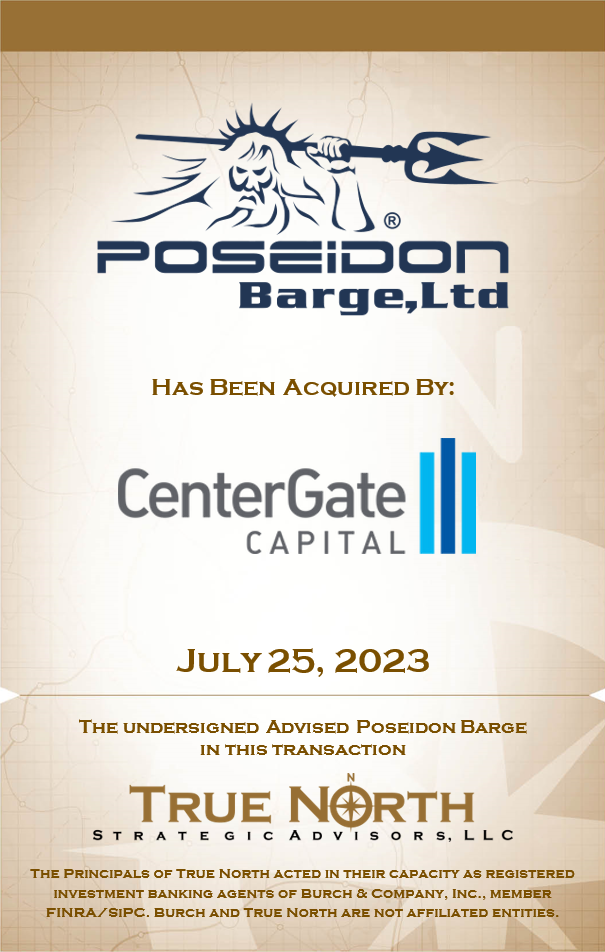 True North Transactions: Poseidon Barge - CenterGate Capital